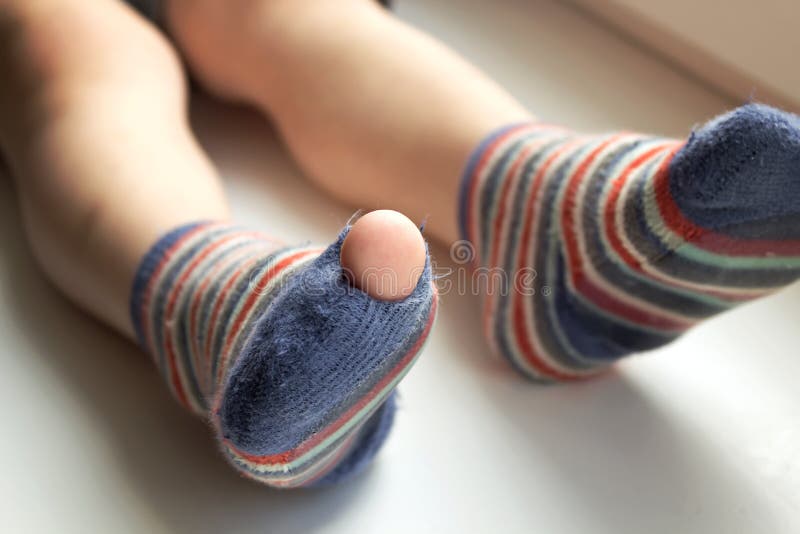 Worn out socks stock image. Image of unpleasant, foot - 44148829