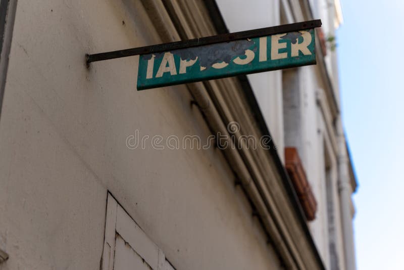 Worn Out Street Sign Hanging on the Street Stock Image - Image of sign ...