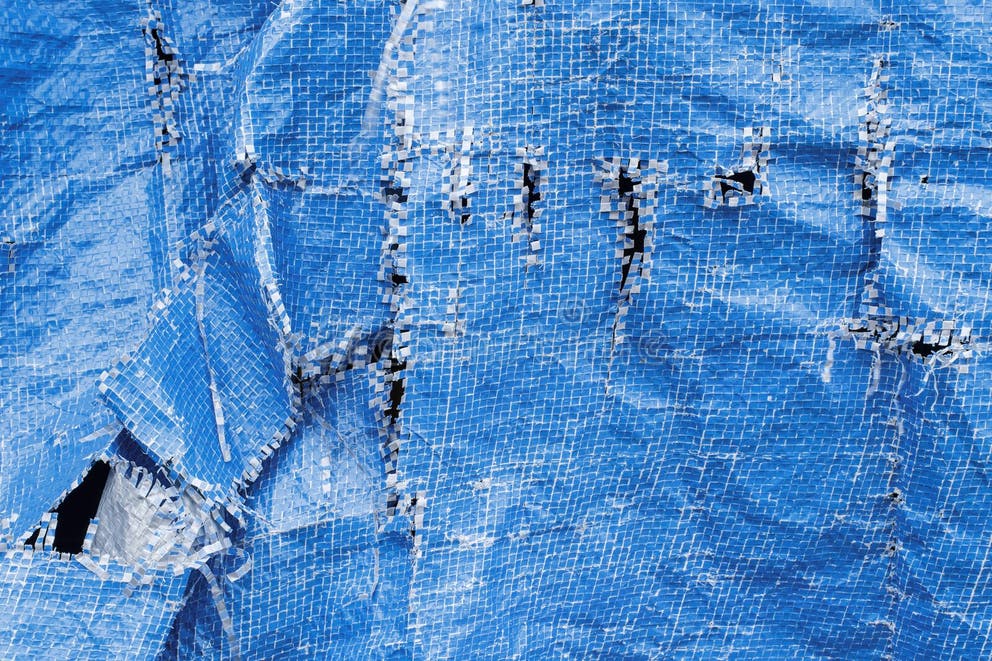 Worn Out Tarp stock photo. Image of torn, plastic, texture - 370618200