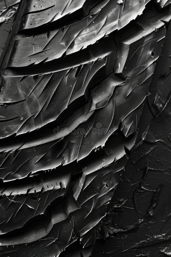 A Worn-out Tire in Monochrome Format, Suitable for Use As a Background ...