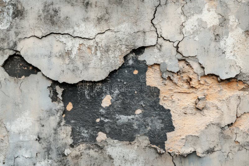 Worn Out Wall Flaking Paint Suitable Depicting Abandonment Neglect ...
