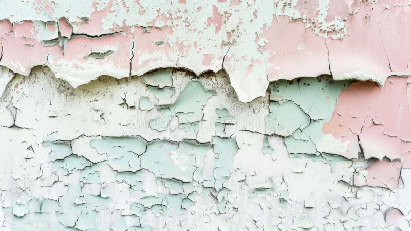 A Worn-out Wall with Peeling Paint, Suitable for Depicting Neglect or ...