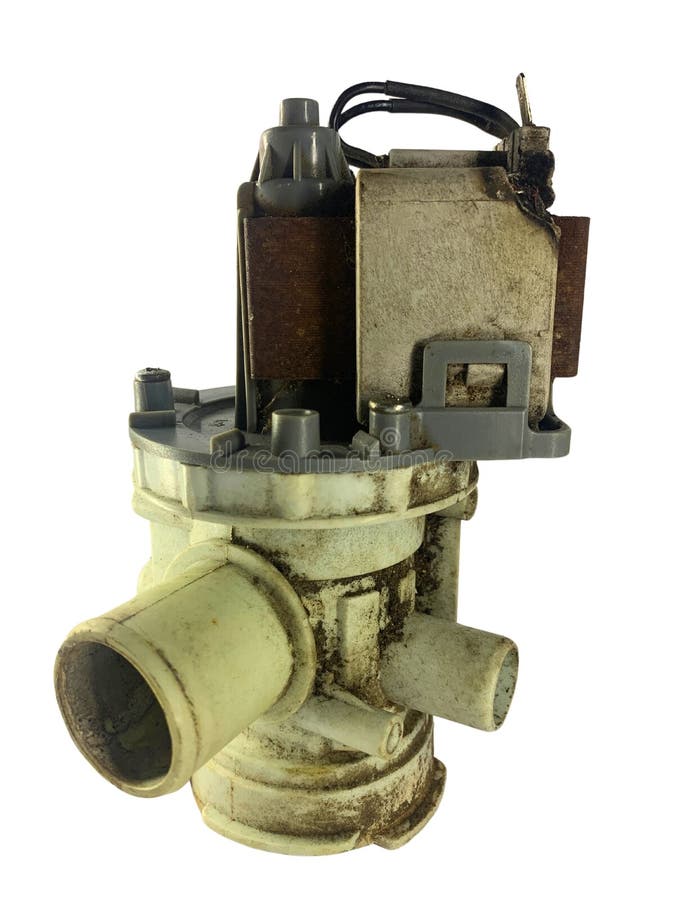 Worn-Out Washing Machine Drain Pump with Visible Rust Stock Image ...