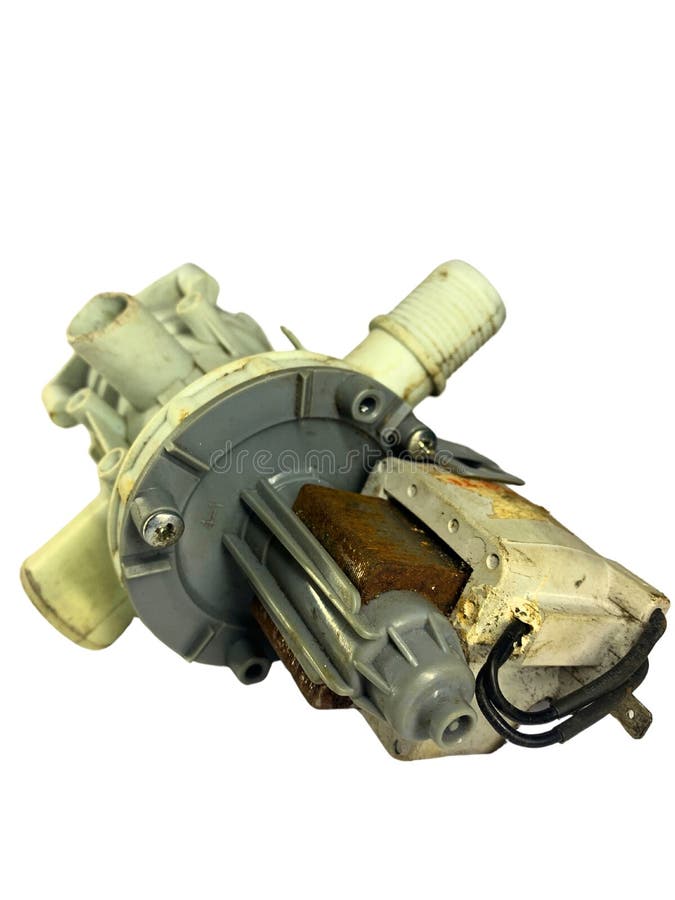 Worn-Out Washing Machine Drain Pump with Visible Rust Stock Photo ...