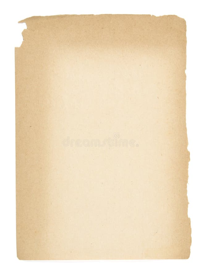 Worn Page from Very Old Book Stock Image - Image of paper, brown: 8103947