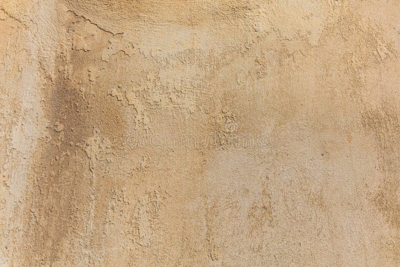 Worn Pale Yellow Wall Background Stock Image - Image of dirty, stucco ...