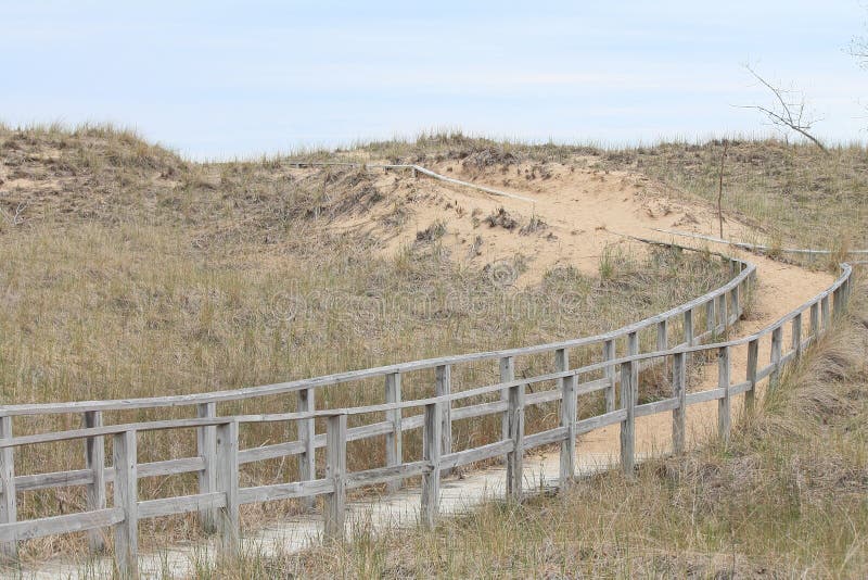 Worn Path through the Sand stock image. Image of blue - 148011001