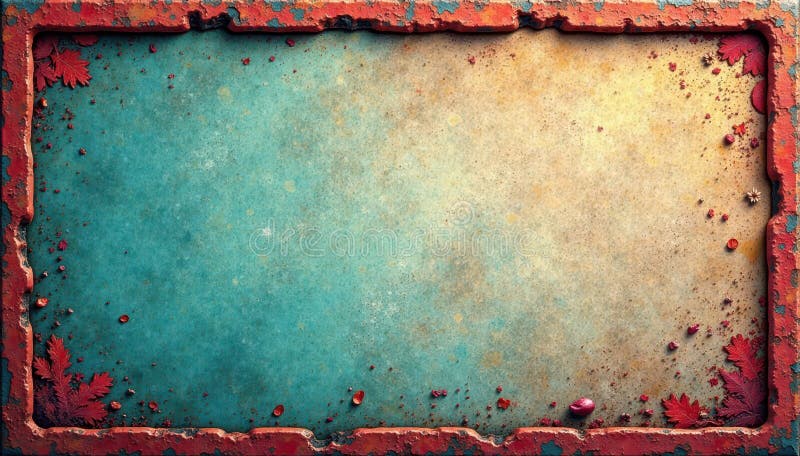 Worn Rectangular Stencil Border, Textured Edges , Mask, Surface ...