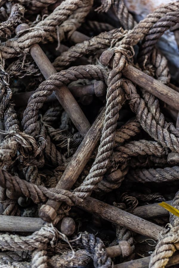 Worn rope ladder stock photo. Image of rotting, dirty - 40588118