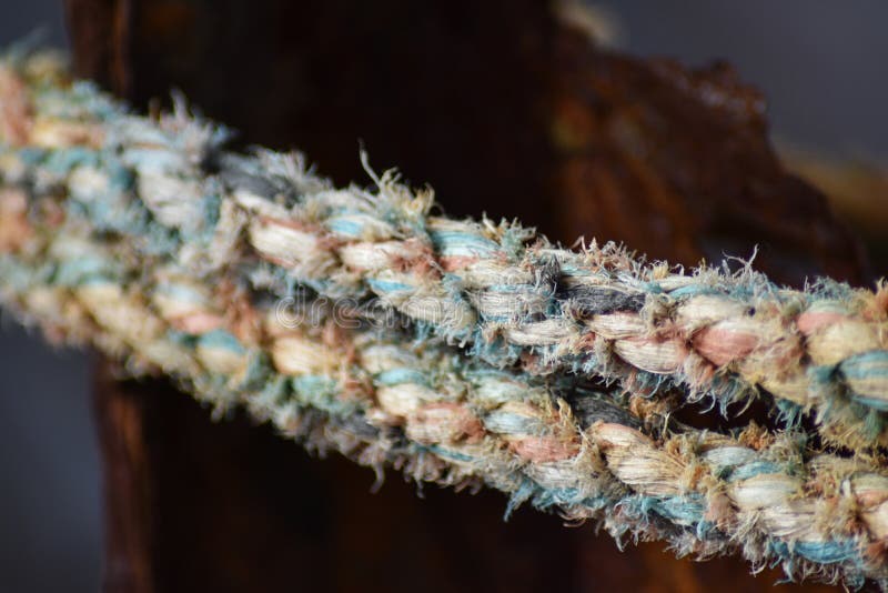 Worn rope stock photo. Image of round, strong, still - 88488392