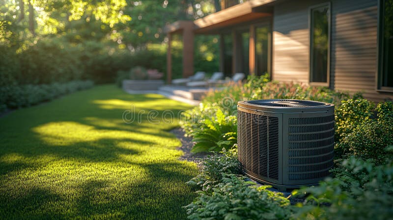 A Worn and Rust-covered Outdoor Air Conditioning Stock Photo - Image of ...