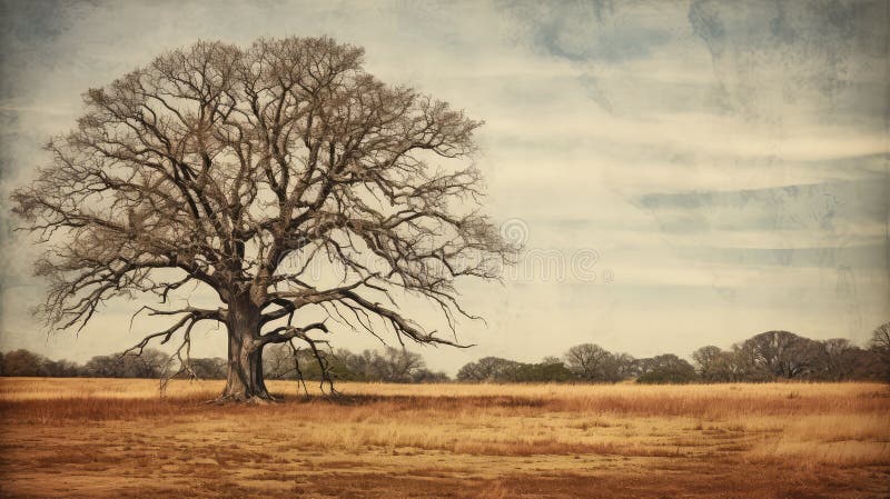 Worn rustic tree stock image. Image of rural, wild, branches - 361647065