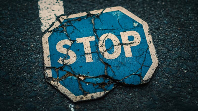 Worn Stop Sign on White Background Stock Photo - Image of attention ...