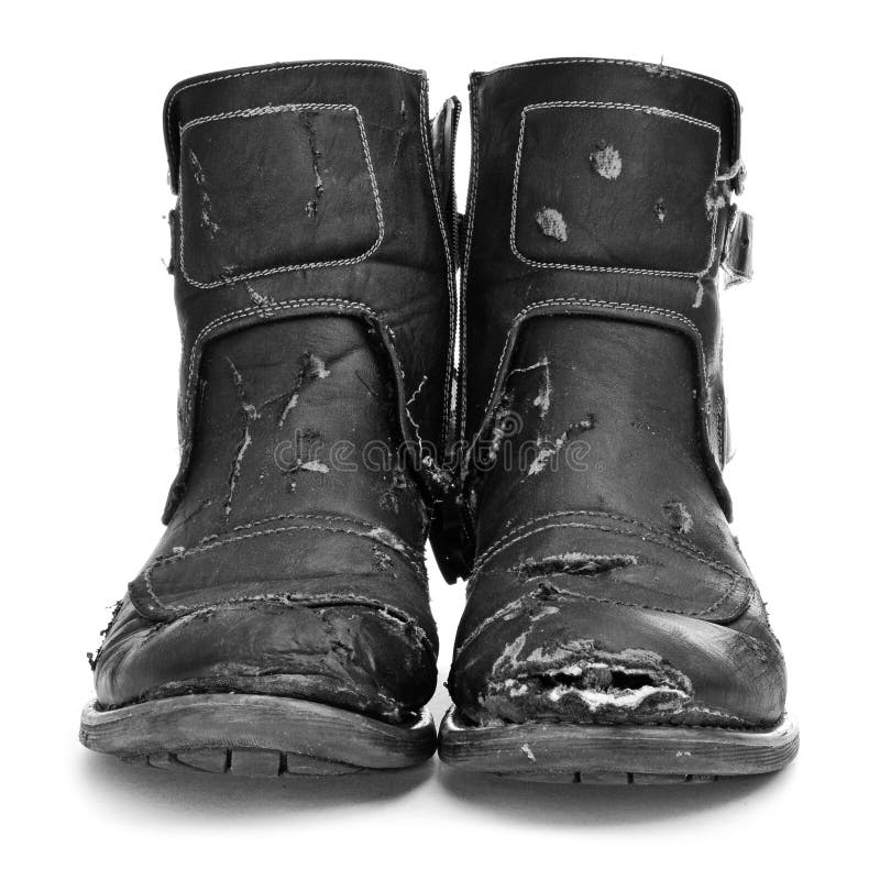 Worn and torn boots stock image. Image of pilgrimage - 37457921