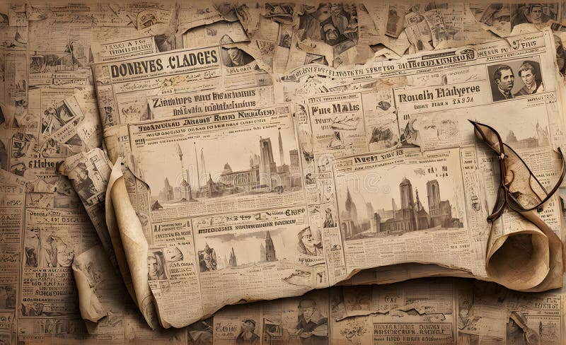 Worn, Torn, Dull, Dusty Newspaper Texture, Paper Texture Background ...