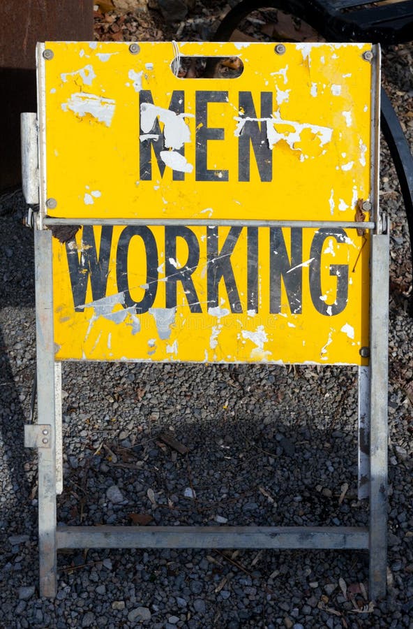 Men Working sign, Tampa stock image. Image of residential - 150891763