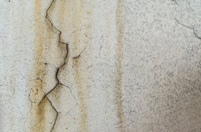 A Worn White Background, Dull and Damaged with Cracks and Rust. Stock ...