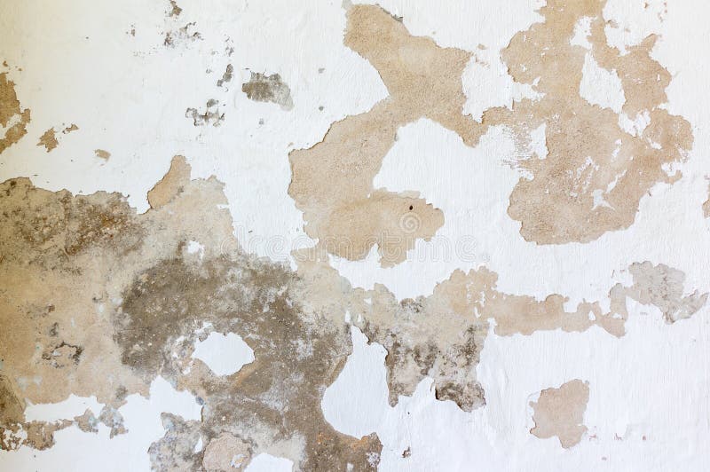 Worn White Paint Texture on Old Wall Stock Photo - Image of cement ...
