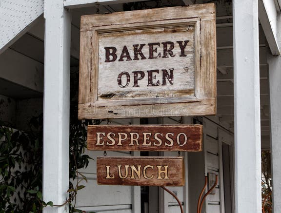 Bakery Open Sign stock photo. Image of food, fashioned - 30265638