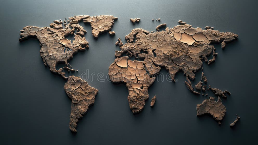 Worn World Map stock photo. Image of crumble, world - 367103378