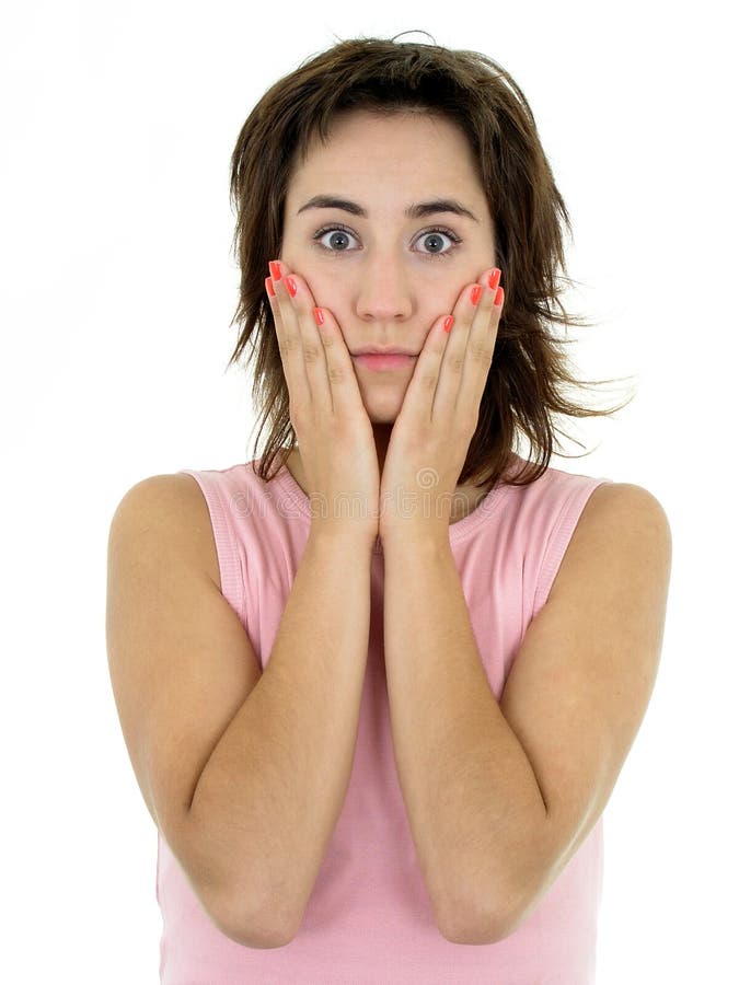 Worried stock image. Image of female, people, person, gesture - 255577