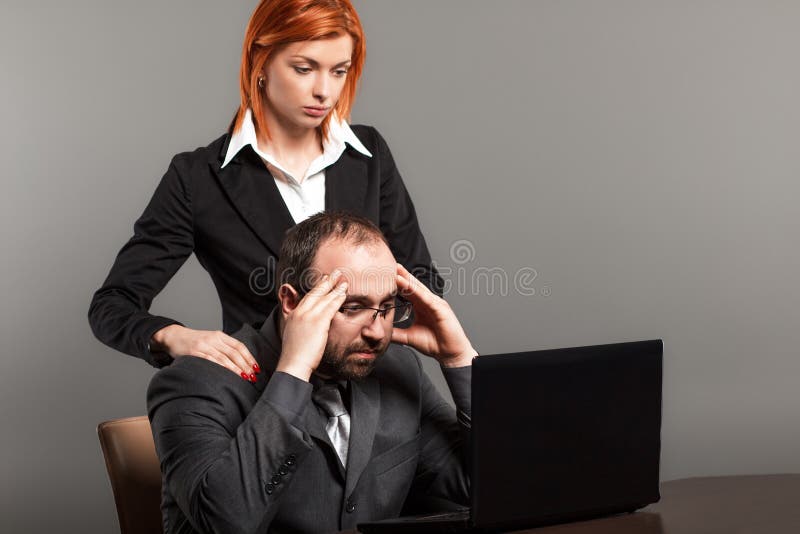 Worried business team stock image. Image of front, contemporary - 57325055