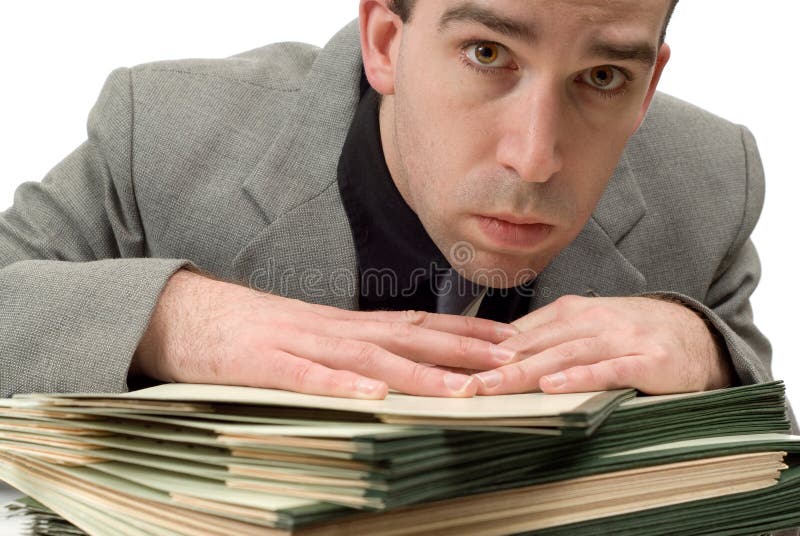 Worried Businessman stock image. Image of person, suit - 7913749