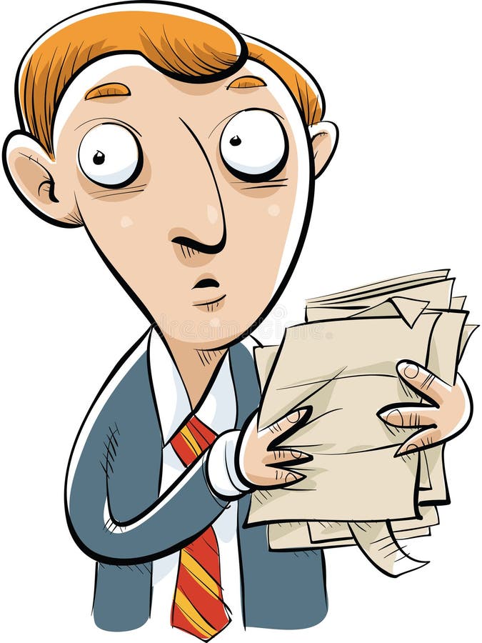 Worried Businessman stock illustration. Illustration of unhappy - 42073362