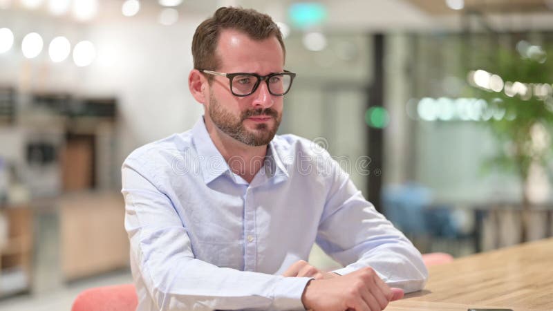 Worried Businessman Thinking and Getting Worried Stock Image - Image of ...