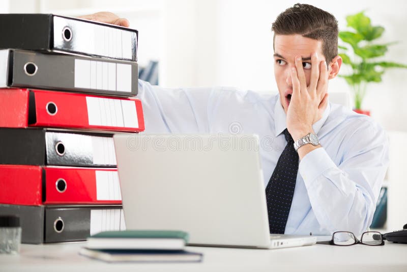 Worried Businessman stock image. Image of occupation - 45826235