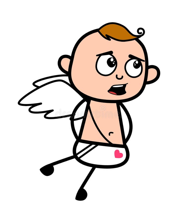 Angel Talking Unamused Face Cartoon Stock Illustration - Illustration ...