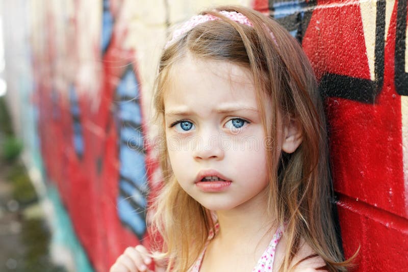 Worried Child stock image. Image of eyes, color, frightened - 17682133
