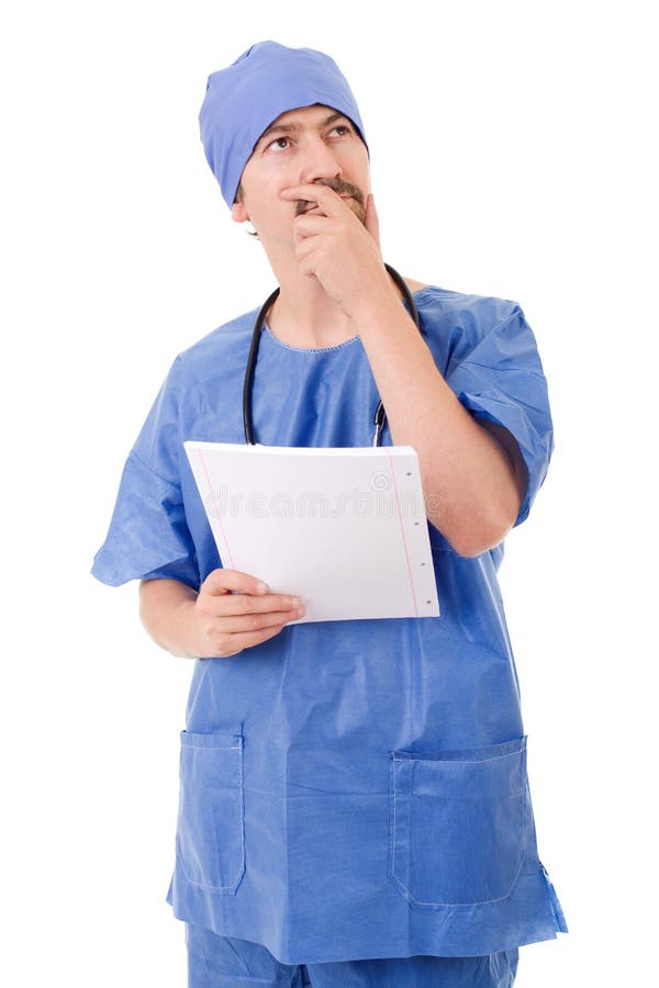 Worried doctor stock photo. Image of doctor, health - 137829444