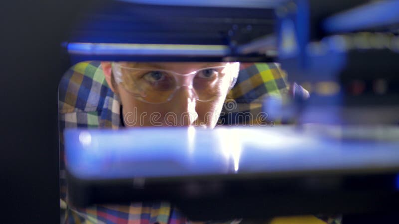 Curious Engineer Holding Apartment Drawing in Hands Looks at Shabby ...