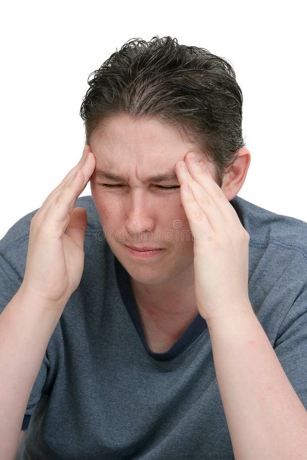 Worried headache man stock photo. Image of problem, attractive - 9460980