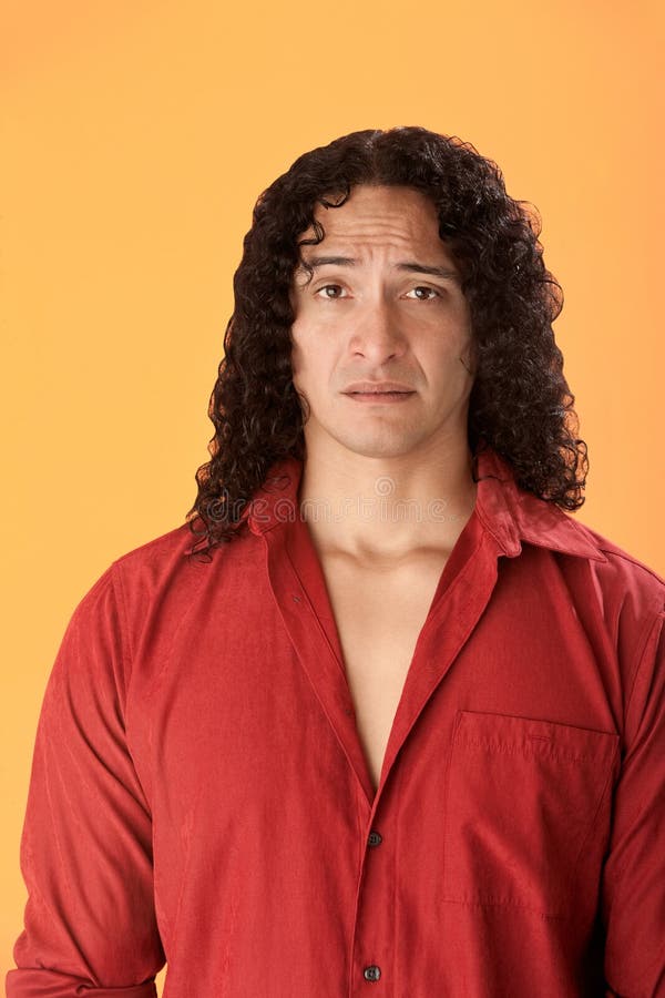 Handsome Man with Strong Features Stock Image - Image of long, male ...