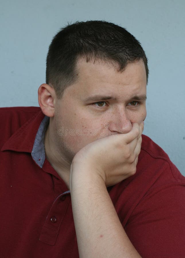 Worried Man stock image. Image of concerned, troubled - 9692997