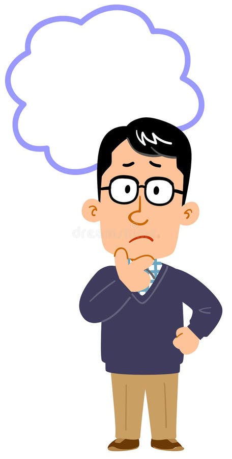 Father Worried about Children Stock Vector - Illustration of ...