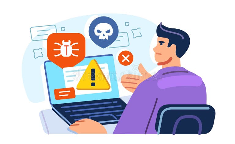 Computer Internet Safety Stock Illustrations – 188,806 Computer ...