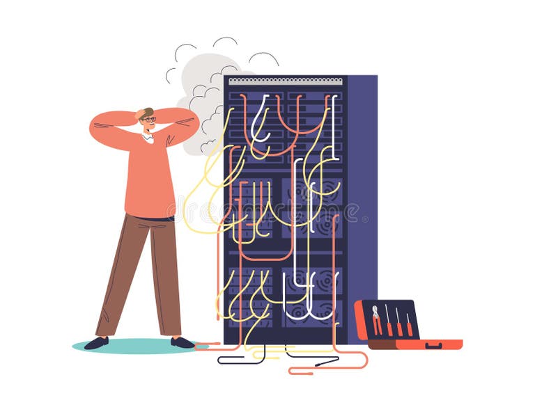 Worried Engineer Stock Illustrations – 188 Worried Engineer Stock ...