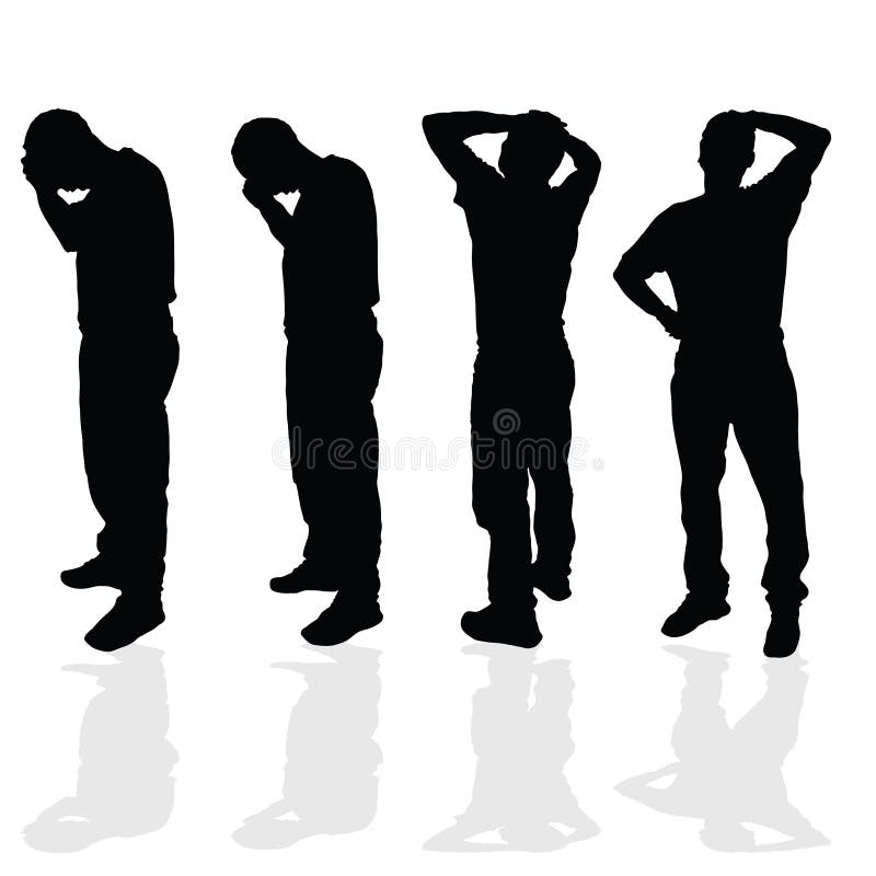 Alcohol Abuse Addicted Man Vector Stock Vector - Illustration of ...