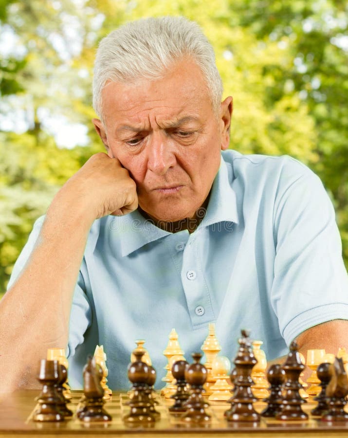 Chess stock image. Image of elderly, play, playing, peiece - 9196285