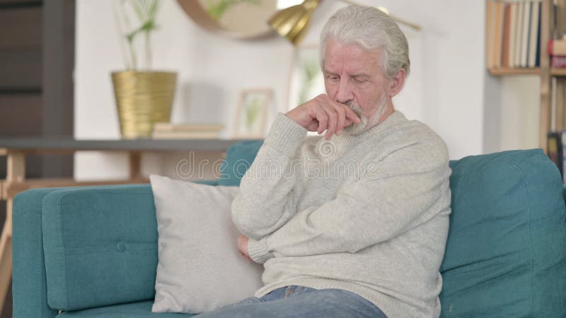 Worried Senior Old Man Thinking about Problems Stock Photo - Image of ...