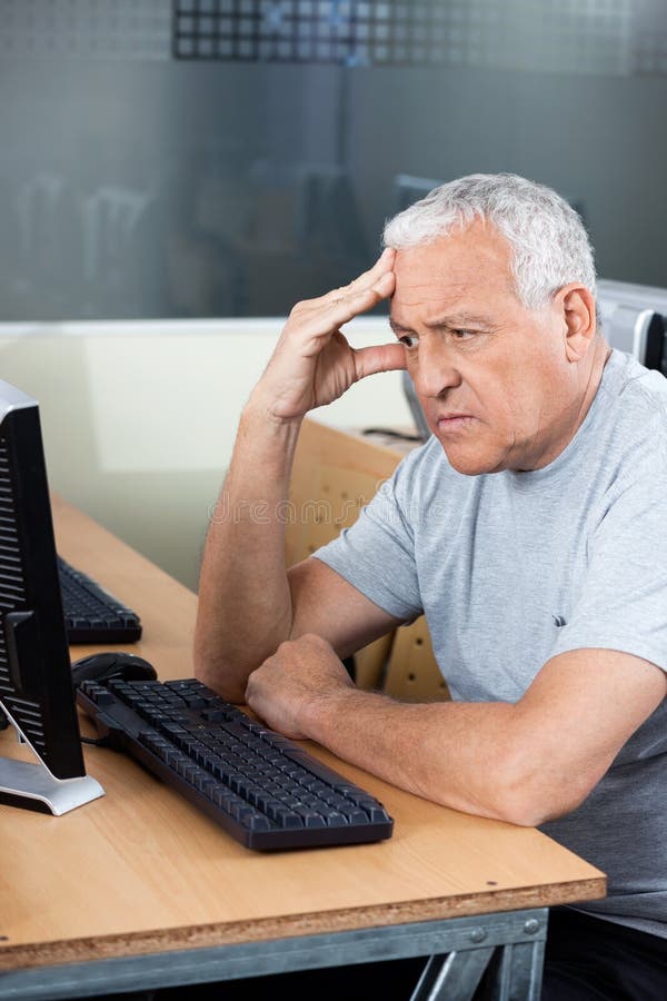 Angry Computer User stock photo. Image of frustration - 3228836