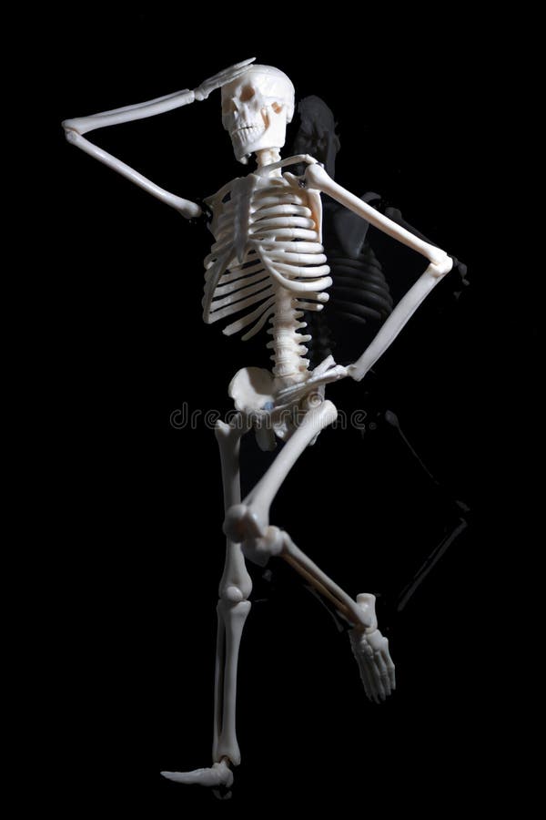 Skeleton Reflection in Puddle Stock Photo - Image of skeleton, surreal ...