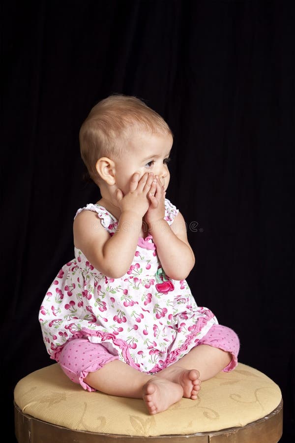 Worried or tired baby stock image. Image of fatigue, tired - 15658631