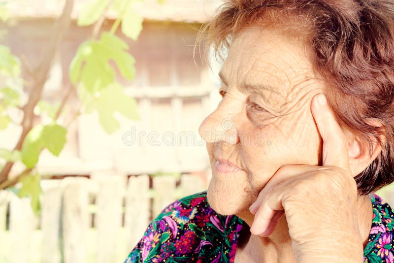 Worried woman stock image. Image of care, kerchief, hope - 41531099