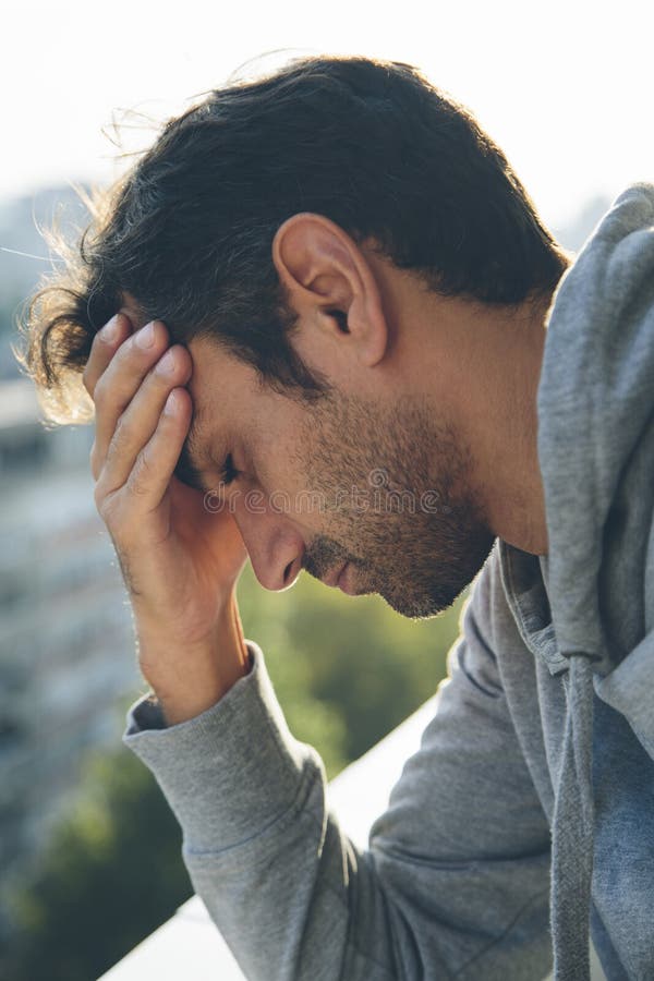 Worried young man stock image. Image of problem, young - 62650637