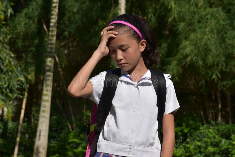 A Worrisome Cute Asian Person Stock Image - Image of beautiful ...