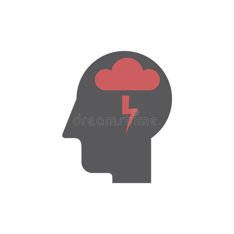 Worry, Anxiety Icon. Vector Sign for Web Graphic. Stock Vector ...